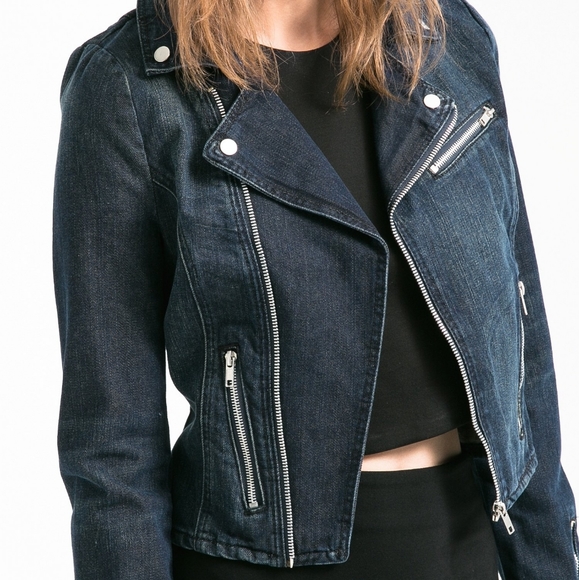 Mango | Jackets & Coats | Mng Jeans By Mango Denim Moto Jacket | Poshmark